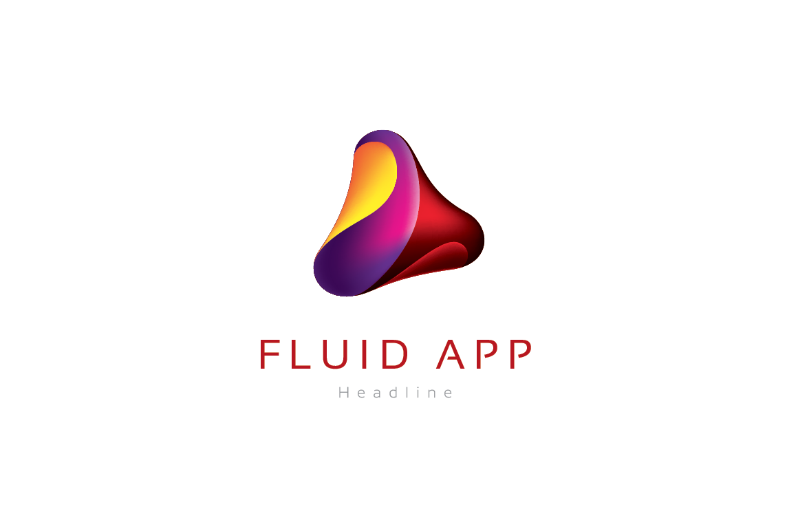 Fluid application logo. ~ Logo Templates on Creative Market