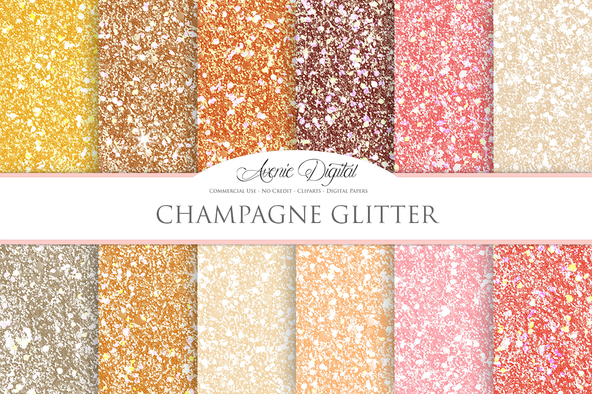 Champagne Glitter Textures ~ Textures on Creative Market