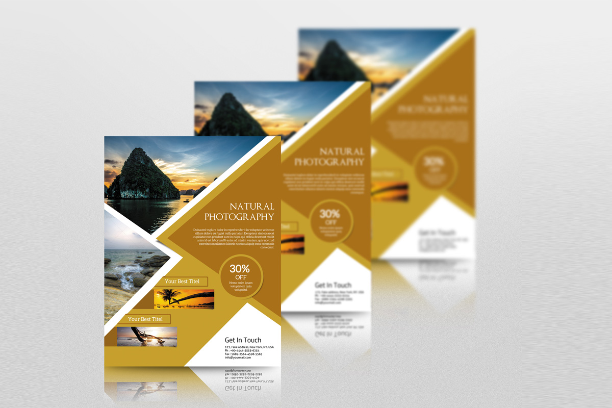 Photography Flyer - 2 color-V92 ~ Flyer Templates on Creative Market