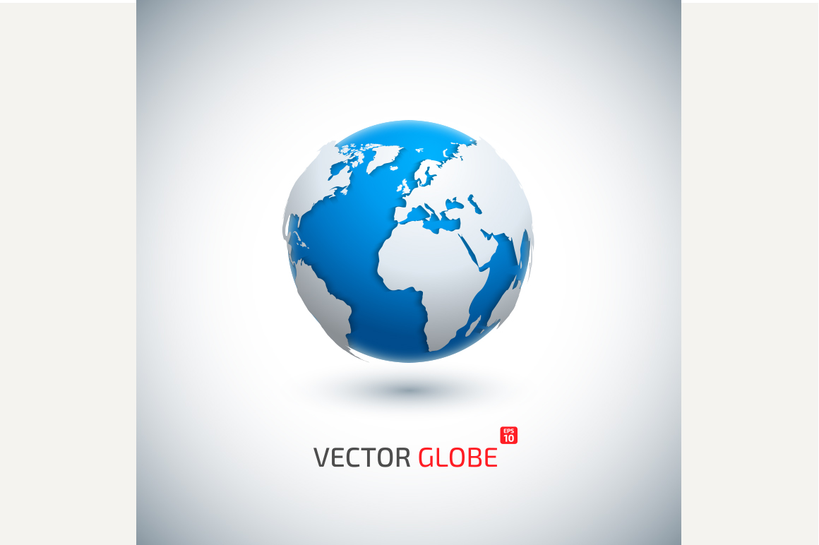 Vector 3D realistic globe icon. ~ Graphics on Creative Market