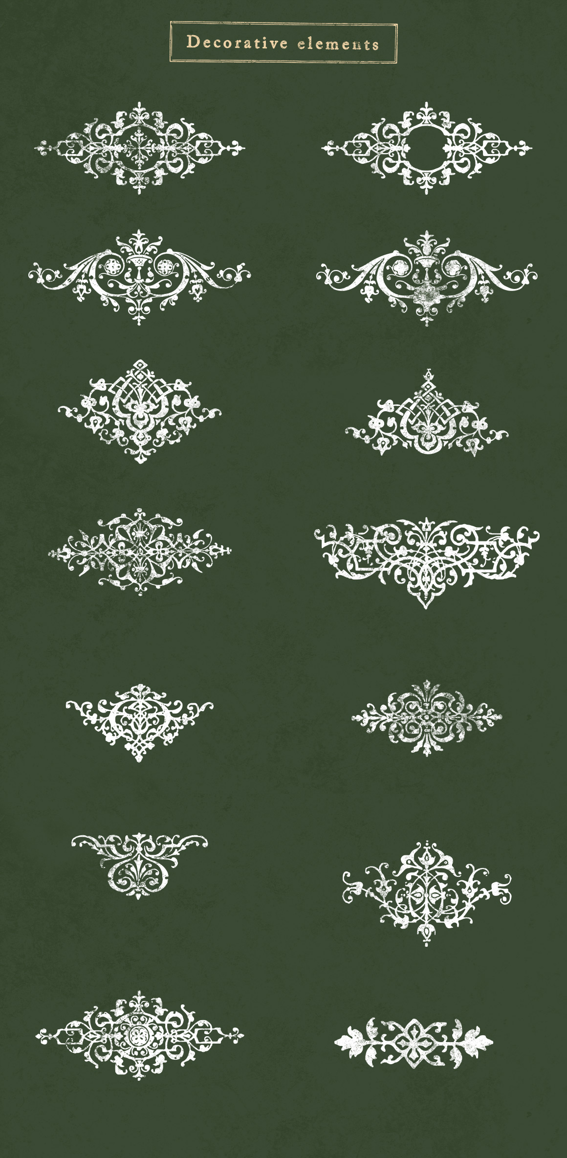 Decorative ornaments pack 3 ~ Illustrations on Creative Market