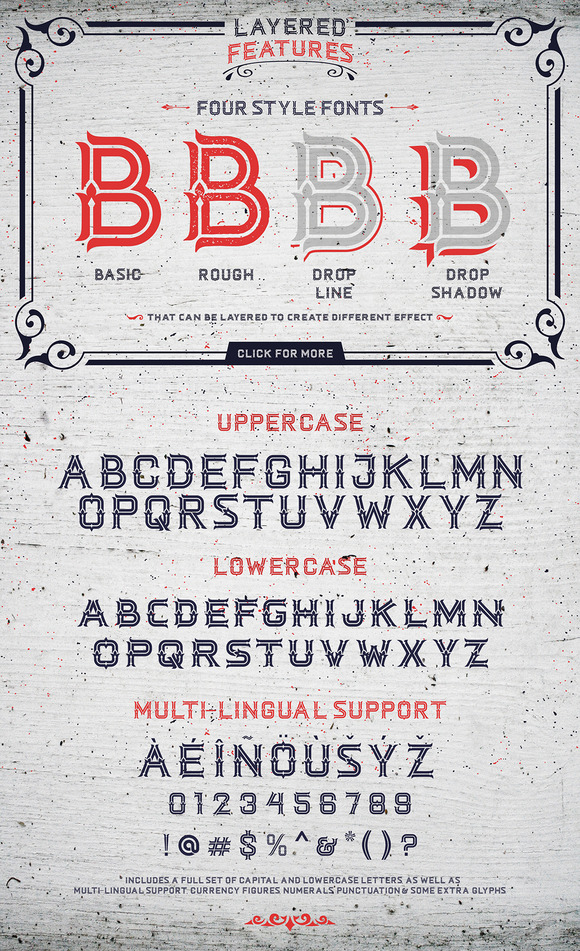 20 Layered Fonts To Create Infinite Combinations ~ Creative Market Blog