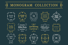 9 Vintage Monograms ~ Illustrations on Creative Market