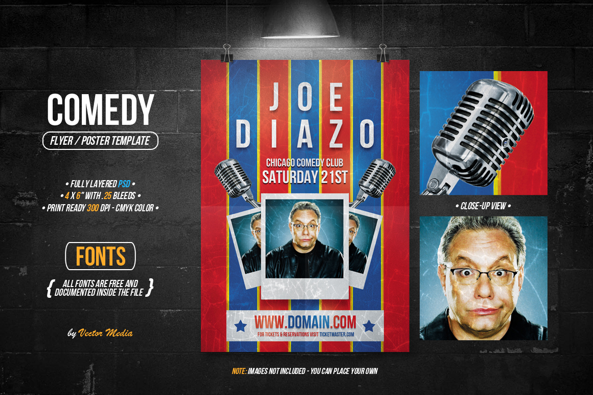 Comedy - Flyer ~ Flyer Templates on Creative Market