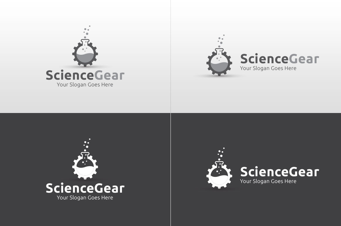 Science Gear Logo ~ Logo Templates on Creative Market