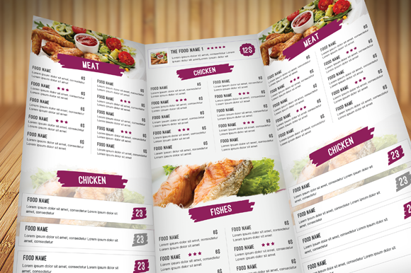 Clean Food Menu ~ Brochure Templates on Creative Market