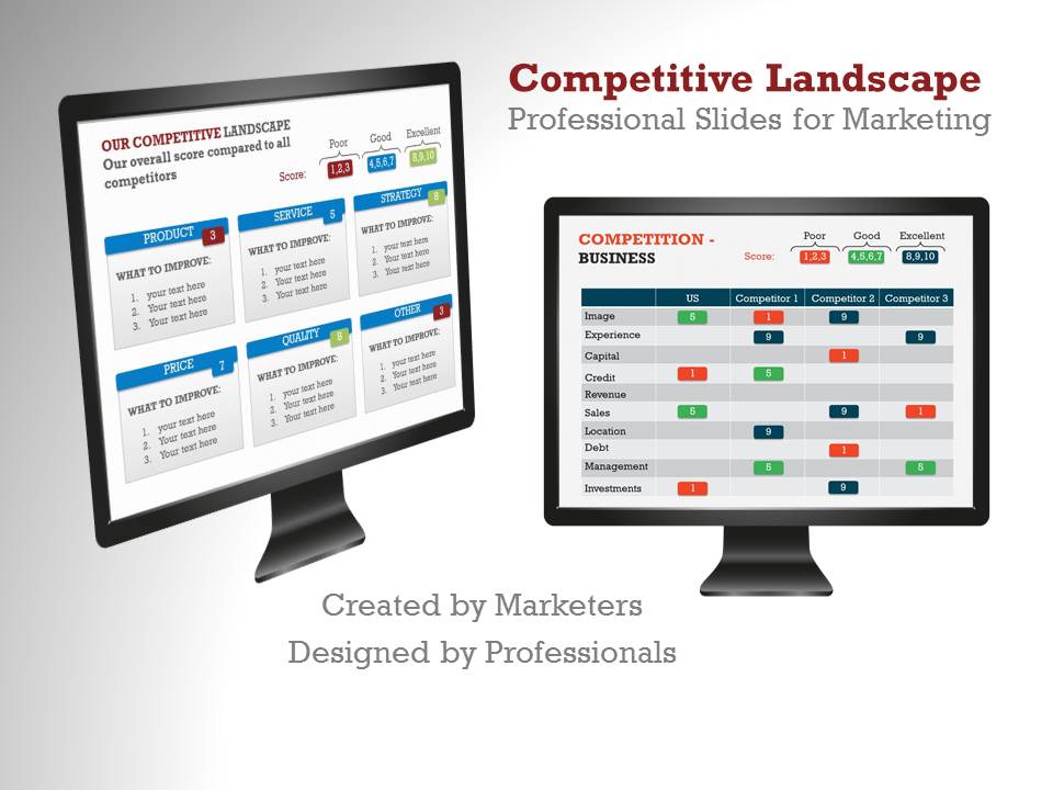 Competitive Landscape PPT ~ Presentation Templates on Creative Market Competitive Landscape PPT ~ Presentation Templates on Creative Market