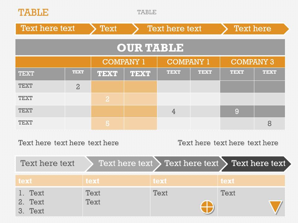 Table 1 PowerPoint Template ~ Presentation Templates on Creative Market