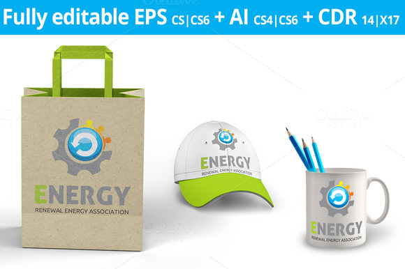 Renewable Energy Logo ~ Logo Templates on Creative Market