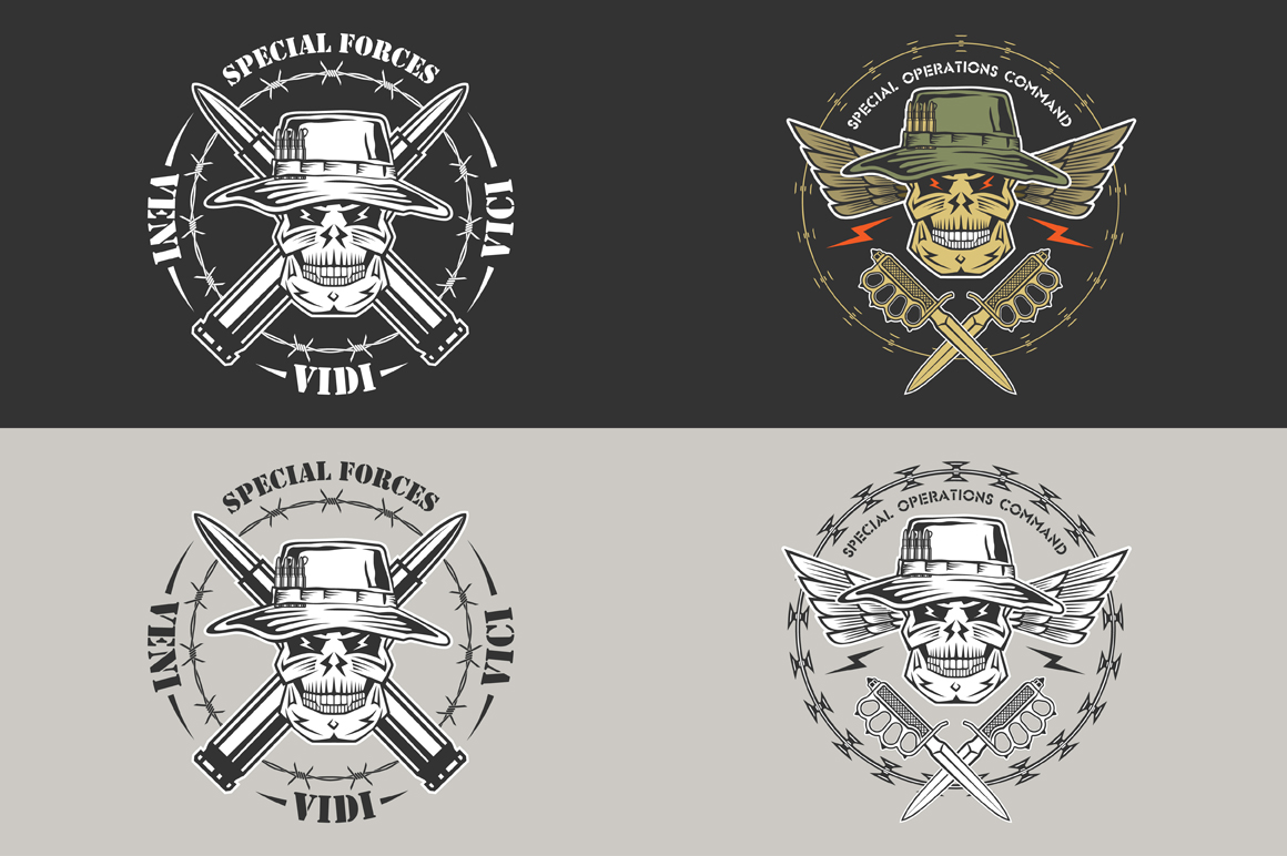 Military emblem: Special forces ~ Objects on Creative Market