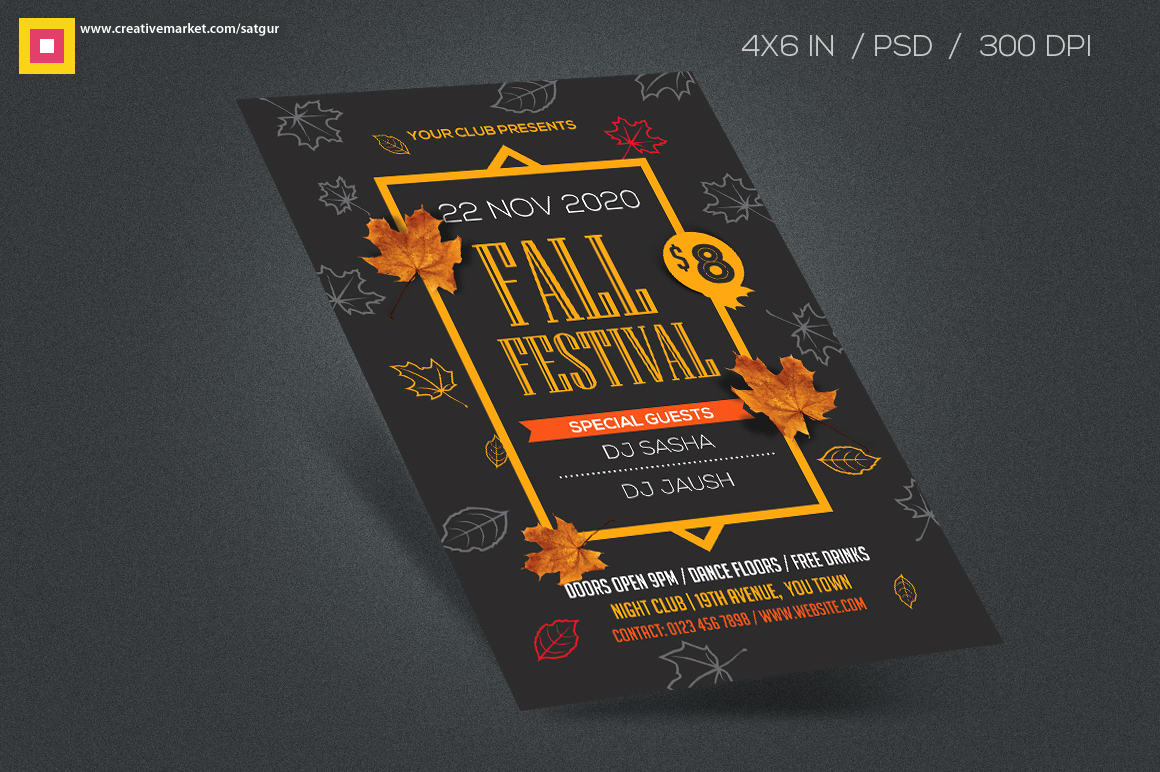 Fall Festival Flyer ~ Flyer Templates on Creative Market