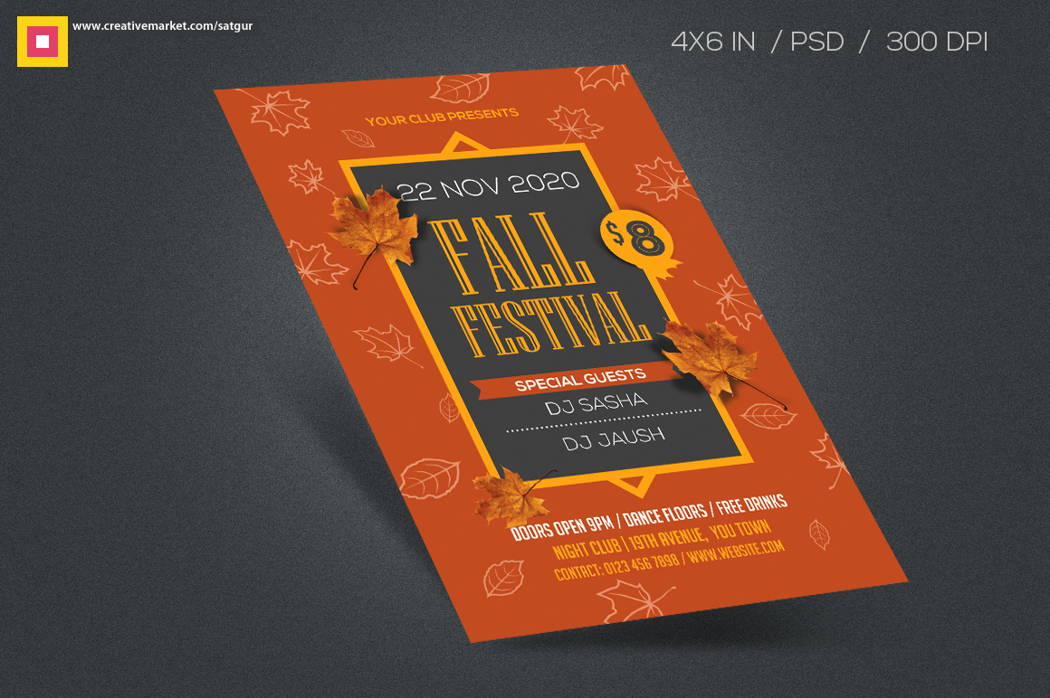 Fall Festival Flyer ~ Flyer Templates on Creative Market