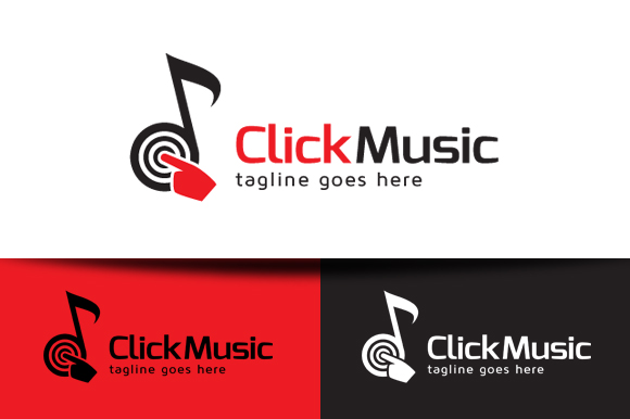 Music Click Logo Template ~ Logo Templates on Creative Market