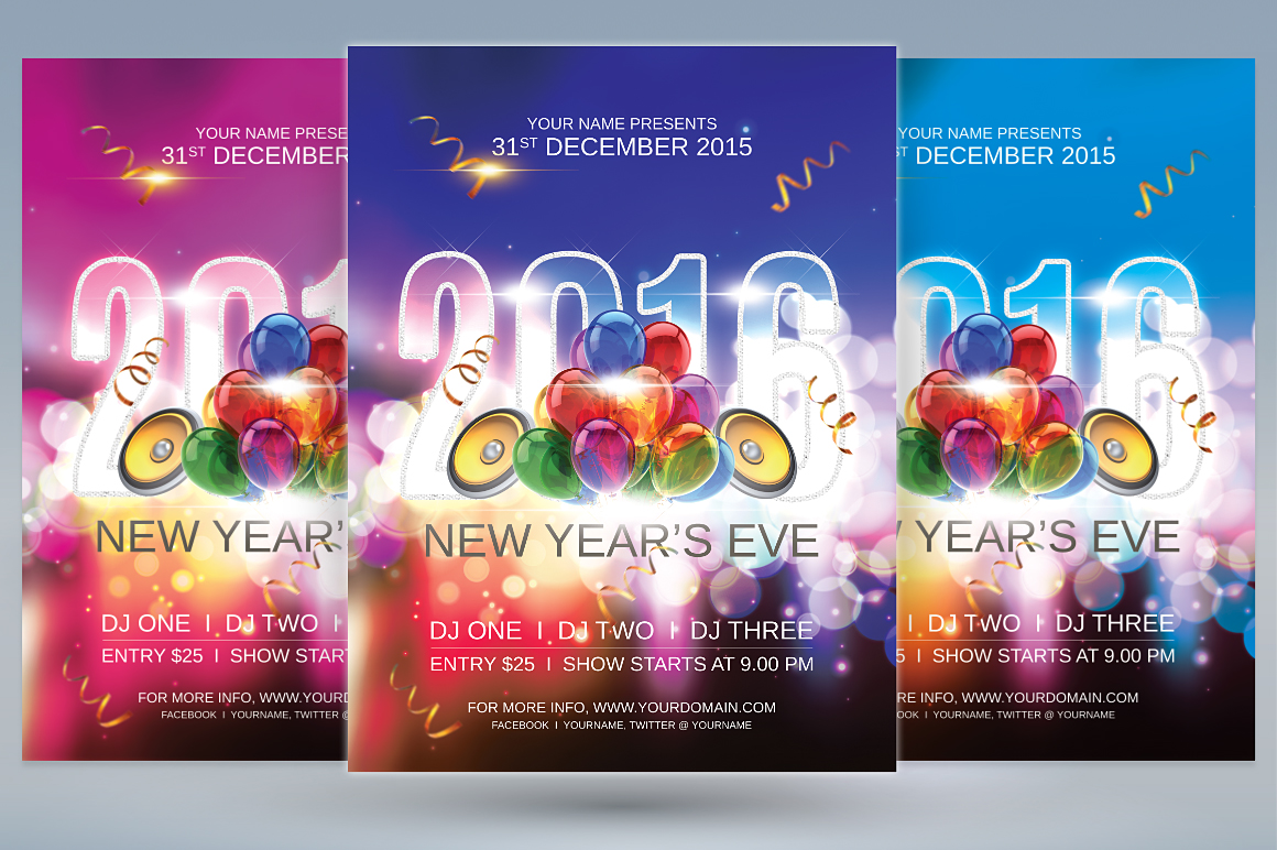 New Years Eve Flyer ~ Flyer Templates on Creative Market