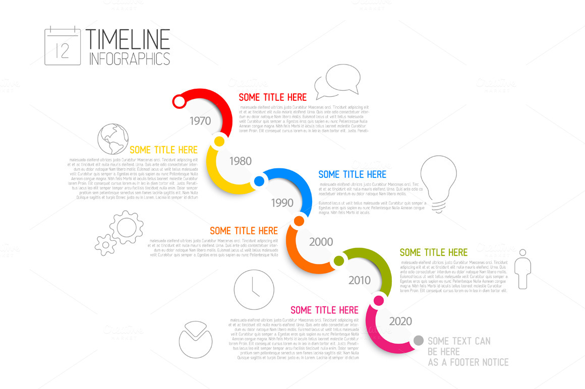 Infographic Timeline Bundle ~ Presentation Templates on Creative Market