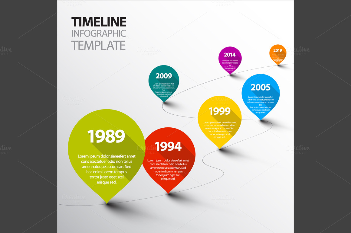 Infographic Timeline Bundle ~ Presentation Templates on Creative Market