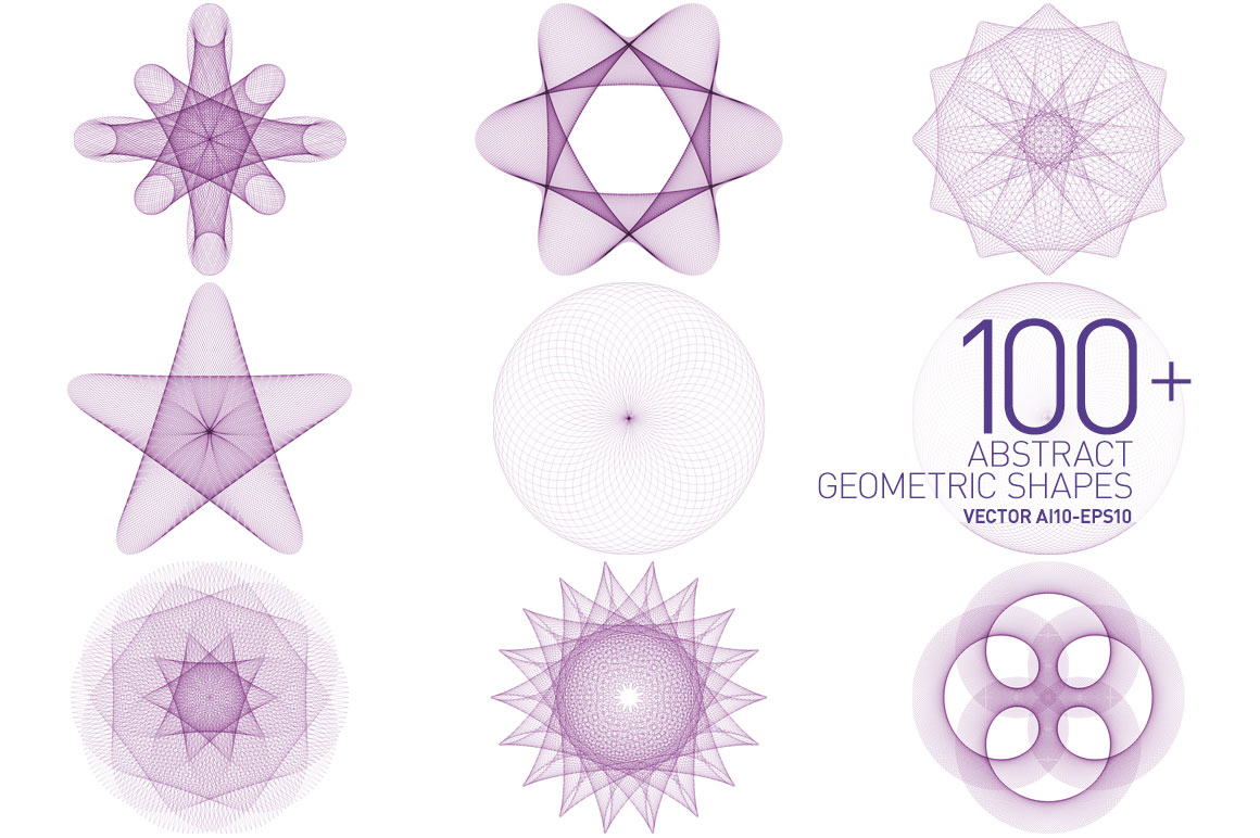 Abstract Geometric Vector Bundle ~ Illustrations on Creative Market