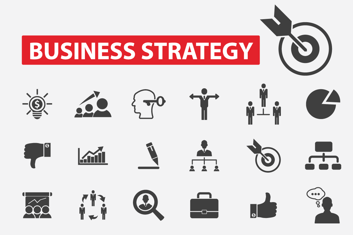 30 business strategy icons ~ Icons on Creative Market