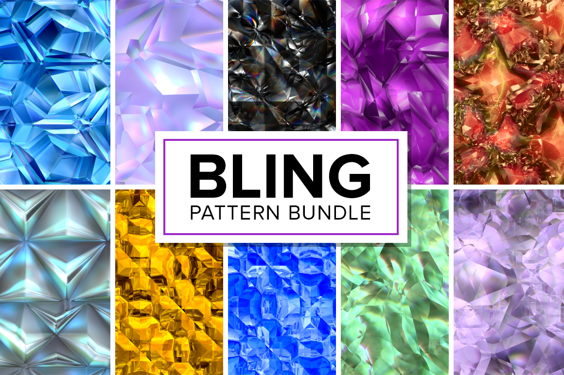 50 Bling Patterns - Bundle ~ Patterns on Creative Market