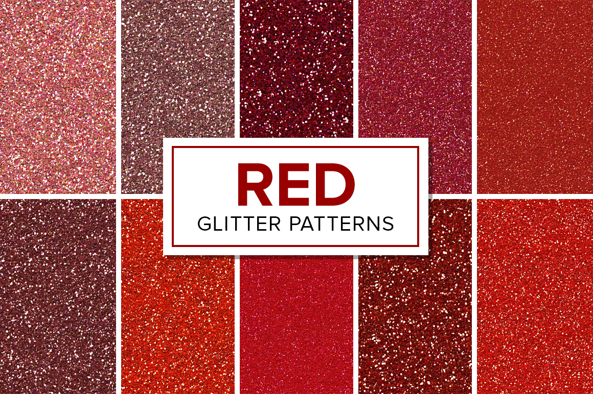 Red Glitter Patterns - Seamless ~ Patterns on Creative Market