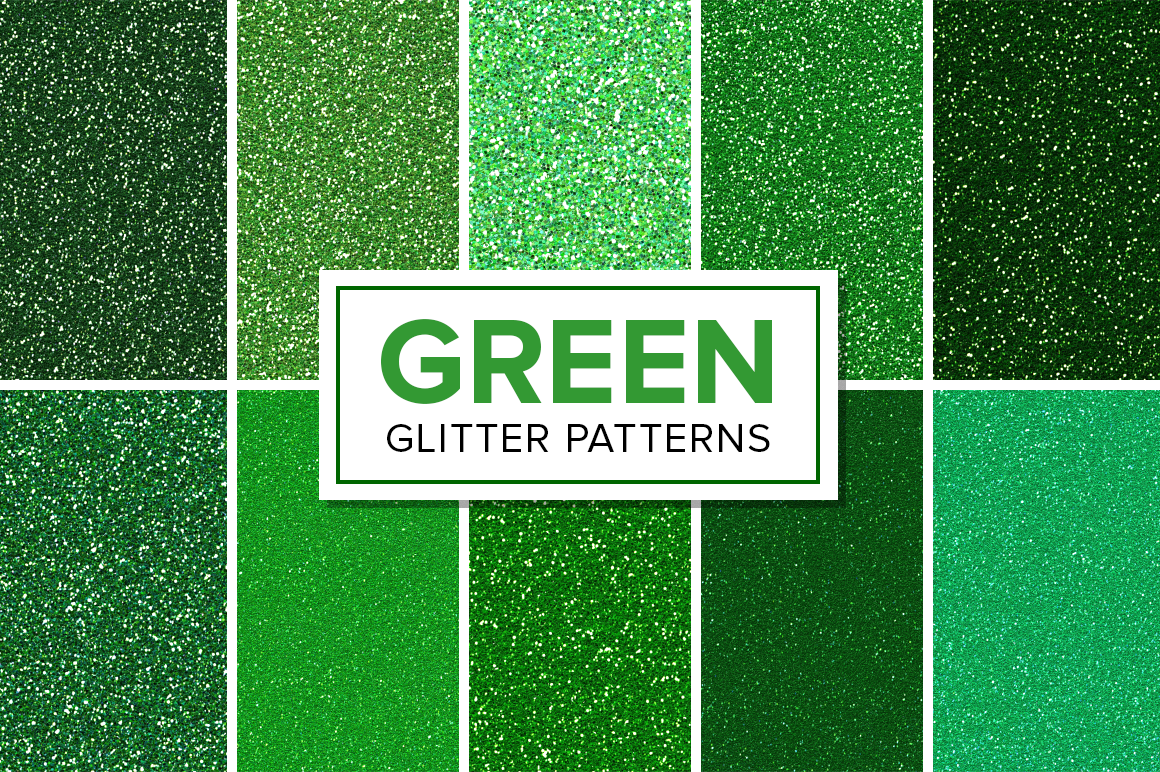 Green Glitter Patterns - Seamless ~ Patterns on Creative Market
