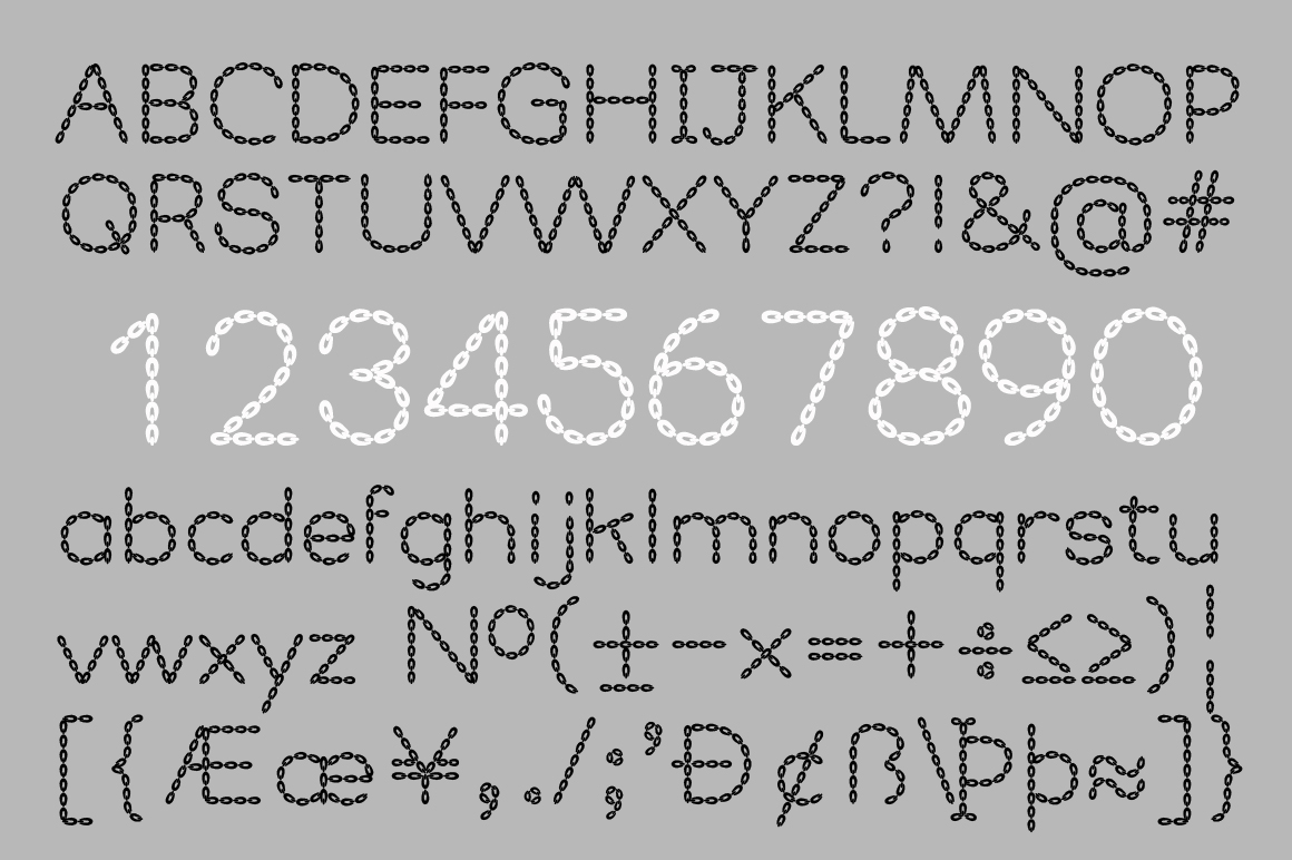 Embroidery Chainstitch ~ Display Fonts on Creative Market