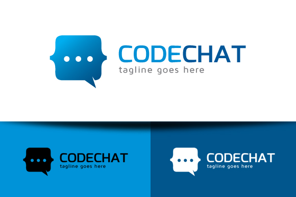 Code Chat Logo Template ~ Logo Templates on Creative Market