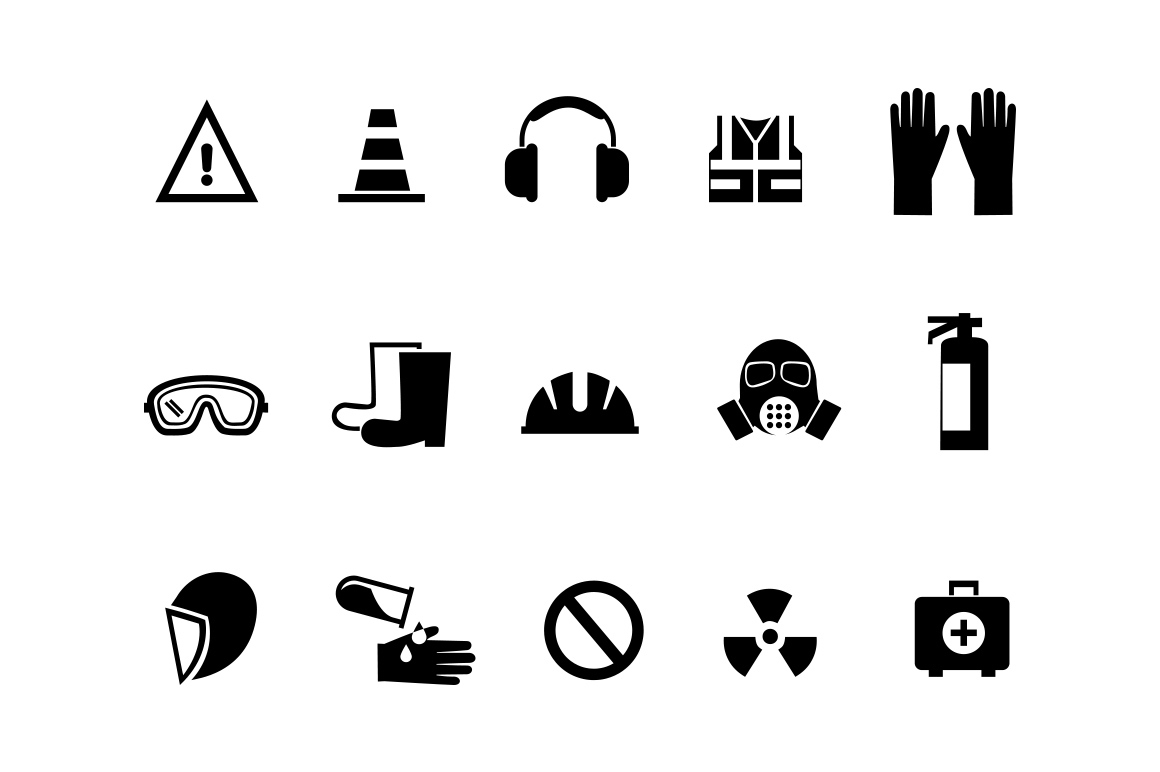 15 Health and Safety Icons ~ Icons on Creative Market