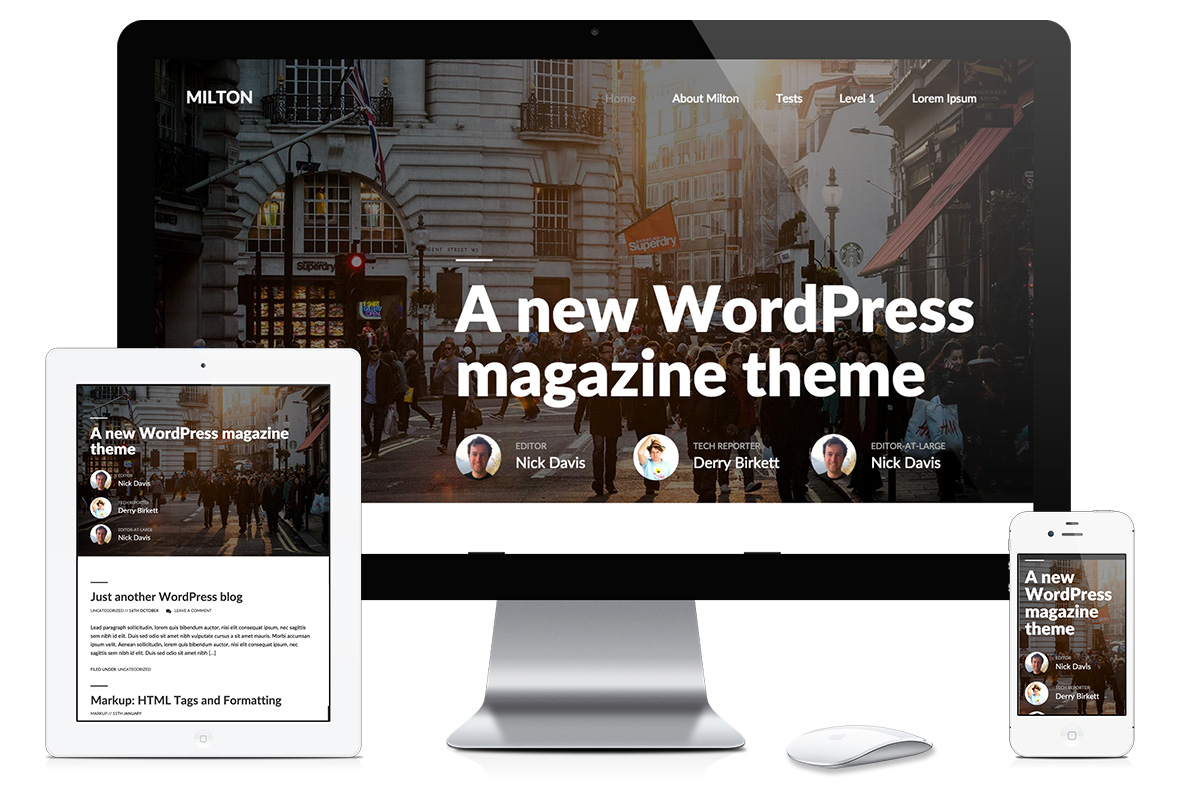 Milton: Magazine Genesis Child Theme ~ WordPress Magazine Themes on Creative Market