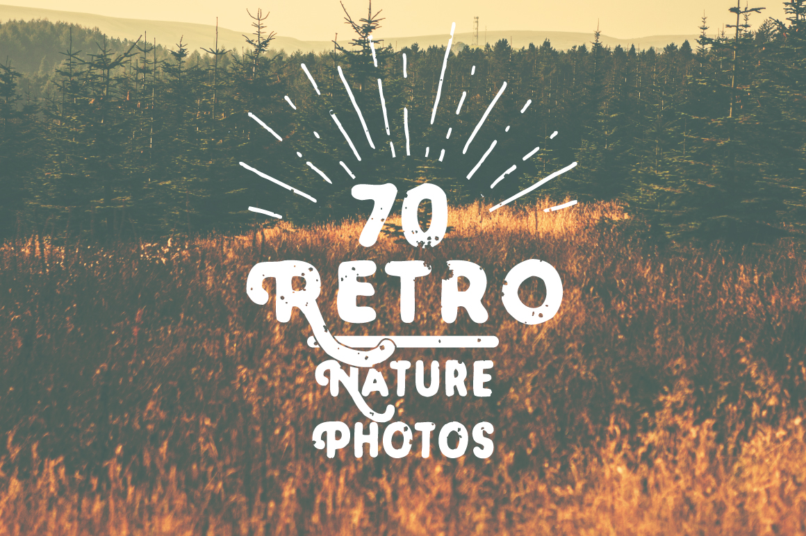 Retro Nature Background Pack ~ Graphics on Creative Market