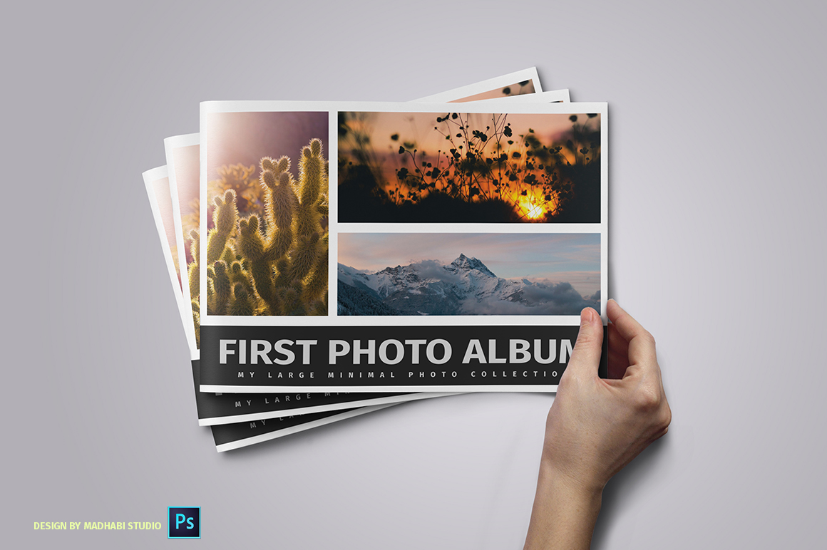 First Photo Album ~ Brochure Templates on Creative Market