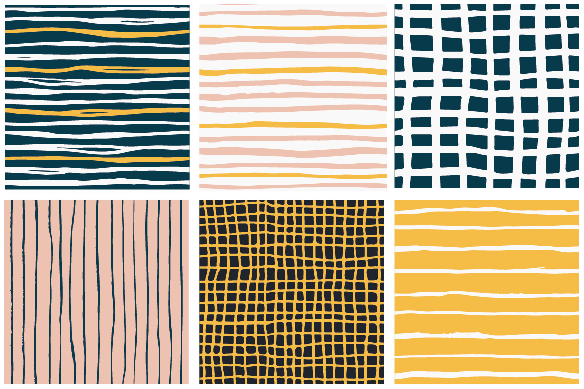 Hand drawn lines - patterns ~ Patterns on Creative Market