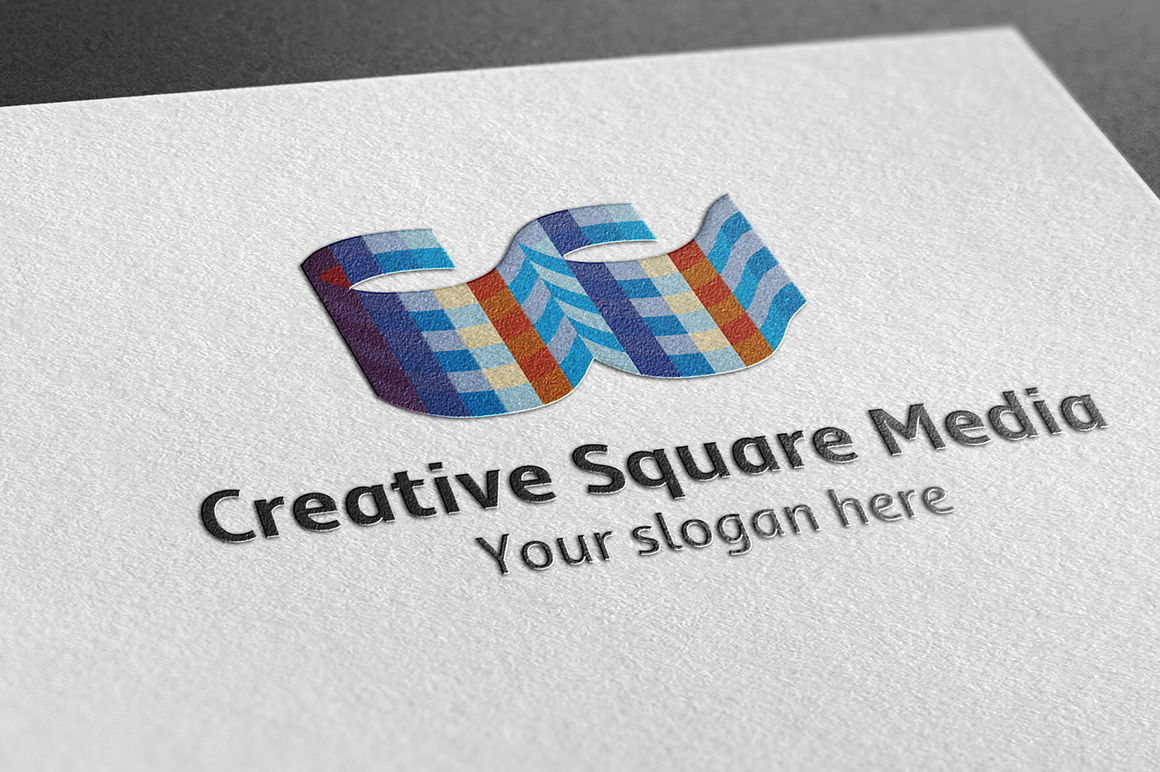 Creative Square Media Logo ~ Logo Templates on Creative Market