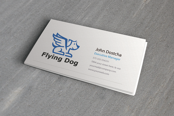 Flying Dog Logo ~ Logo Templates on Creative Market