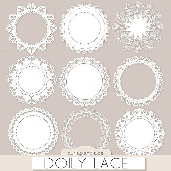 Doily lace ~ Illustrations on Creative Market