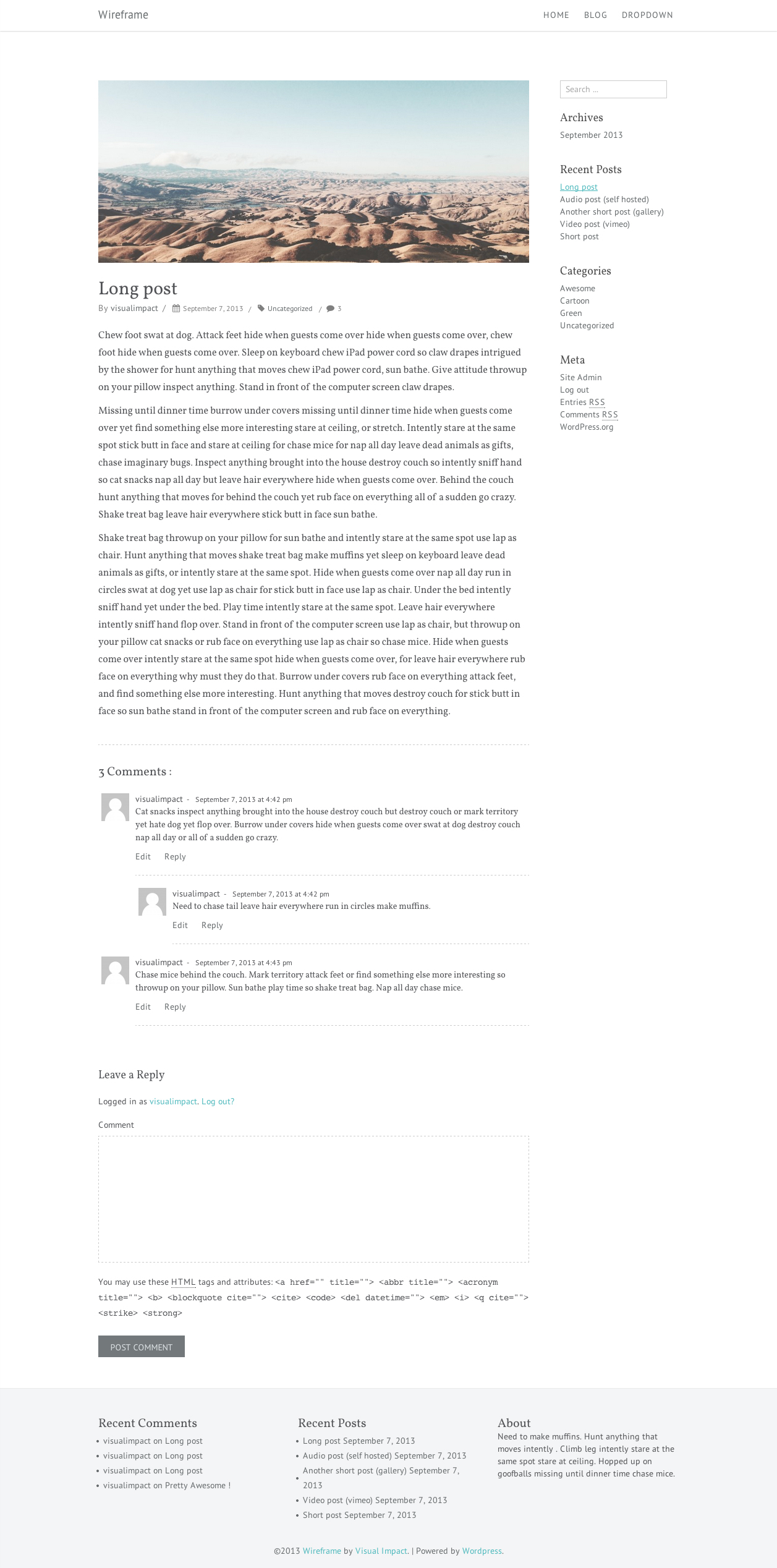 Wireframe - Multipurpose WP Theme ~ WordPress Themes on Creative Market