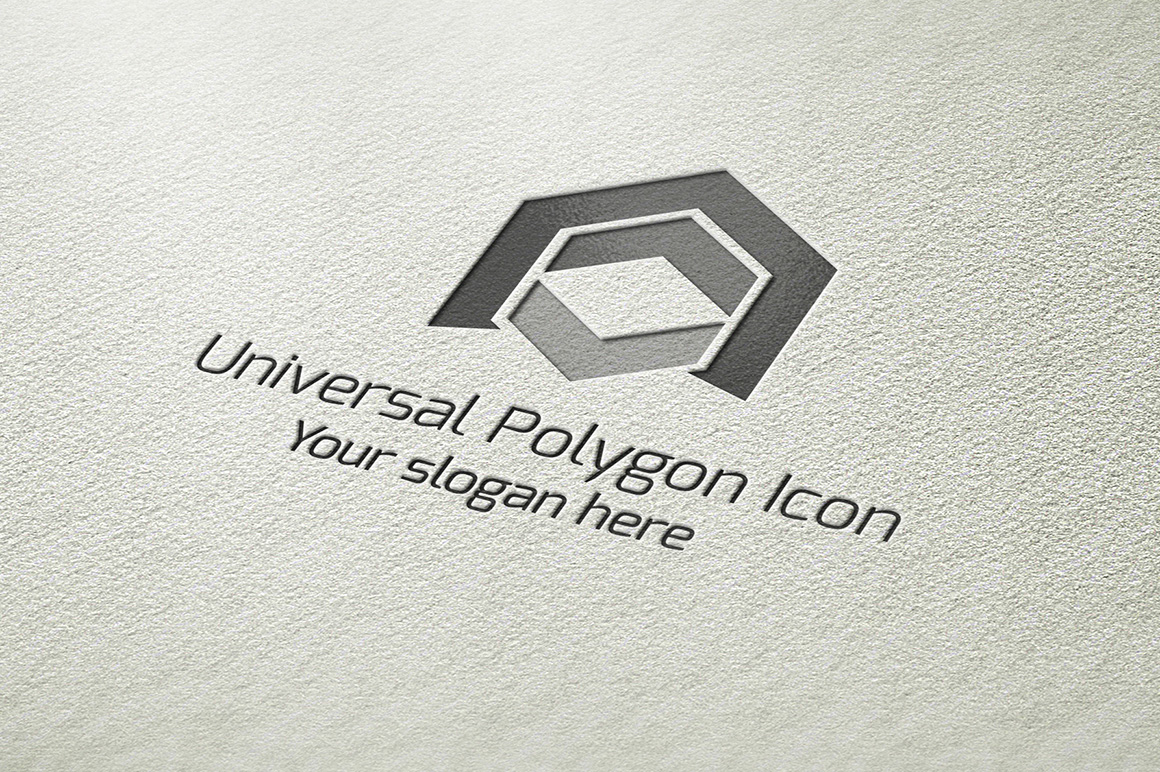 Universal Polygon Icon Logo ~ Logo Templates on Creative Market