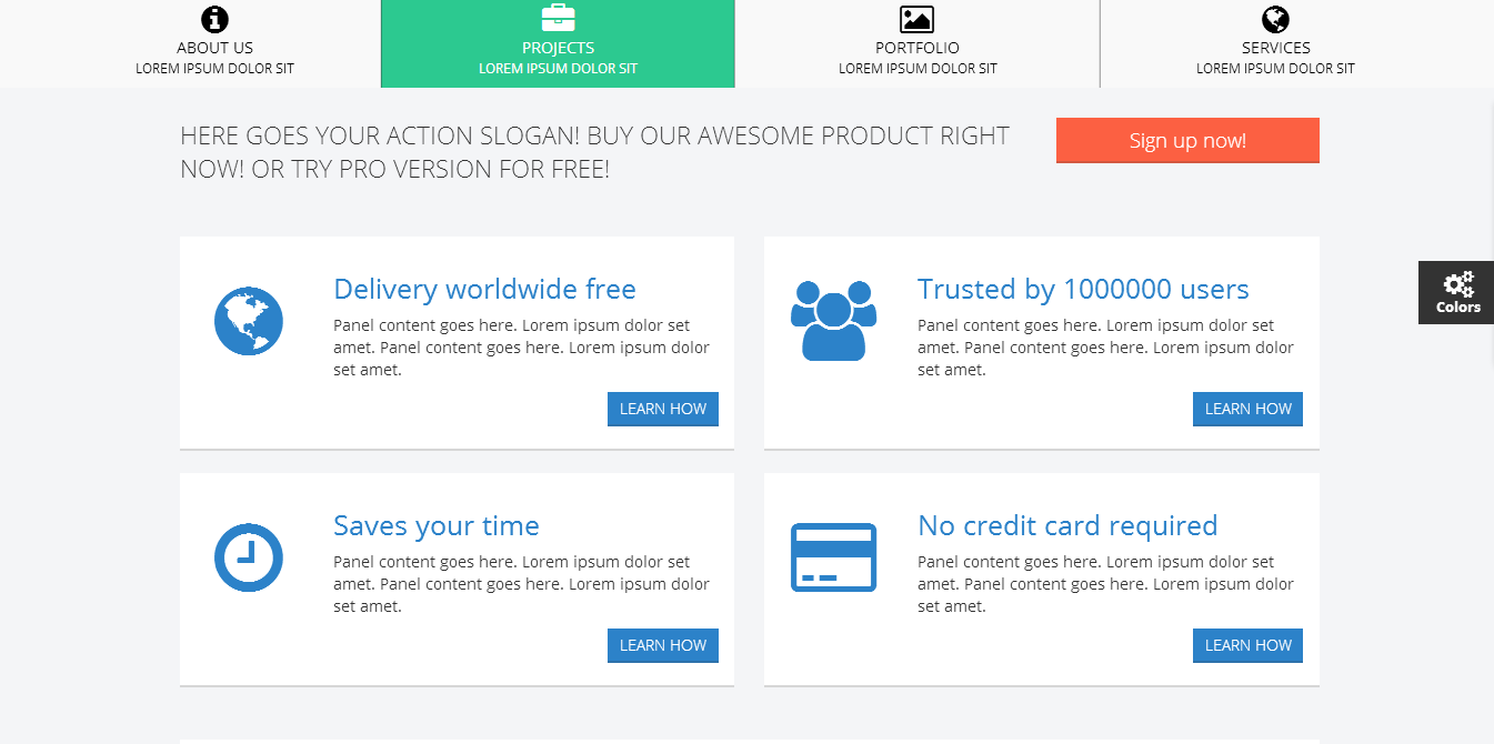 Corporate responsive Bootstrap video ~ Website Templates on Creative Market