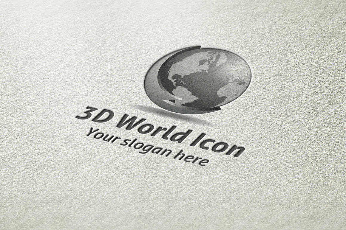 3D World Icon Logo ~ Logo Templates on Creative Market