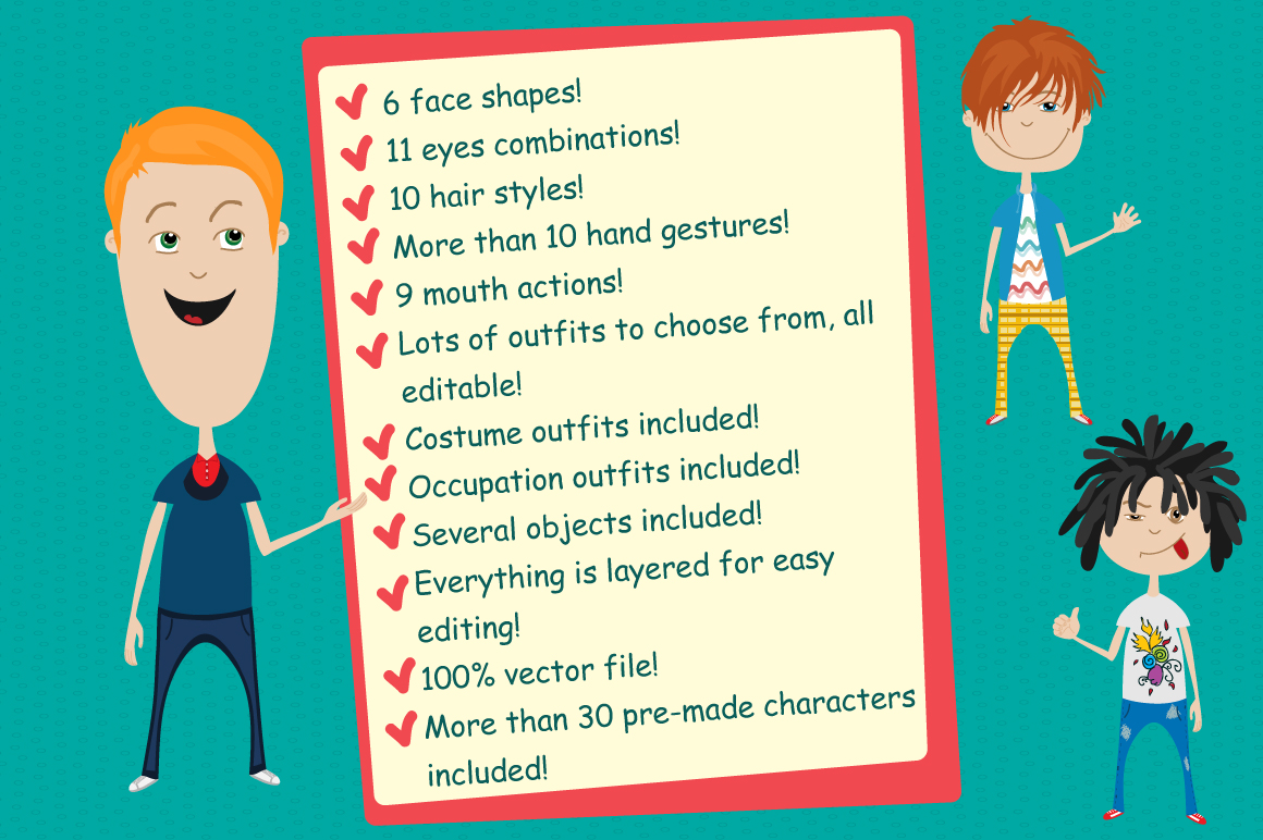 Character Creation Kit ~ Illustrations on Creative Market