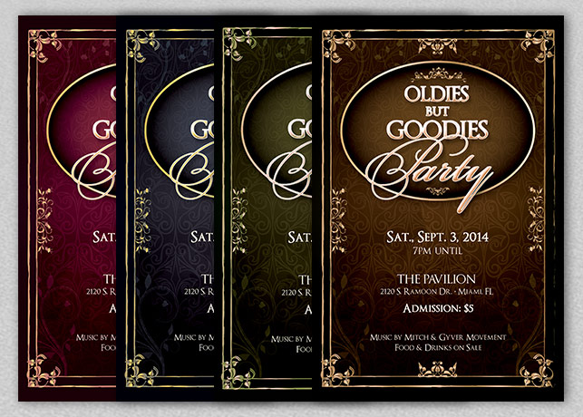 Oldies But Goodies Party Flyer ~ Flyer Templates On Creative Market