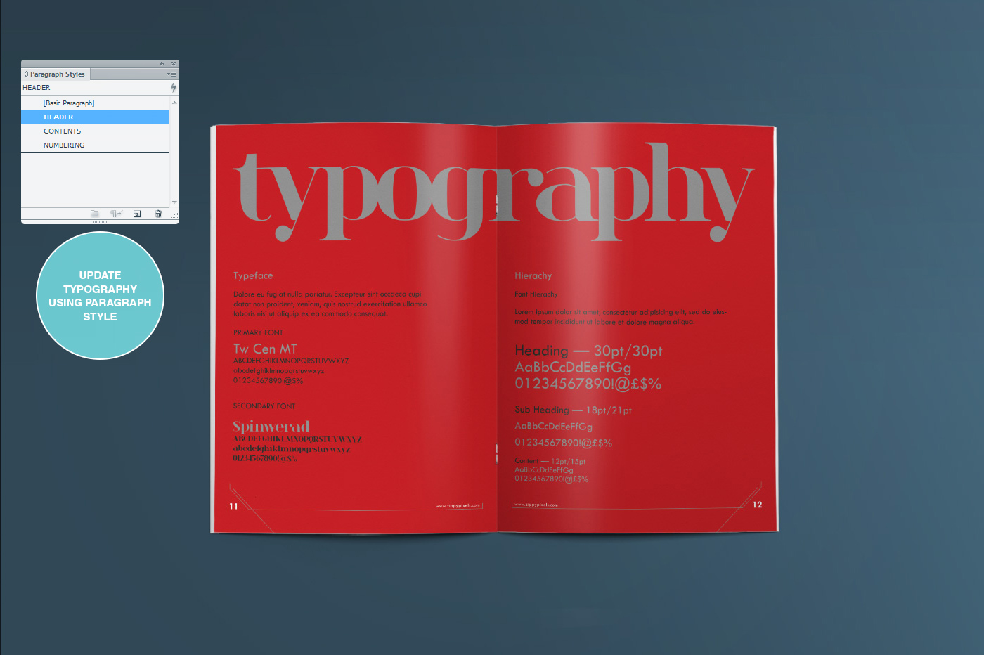 Typographic Art-Brand Guidelines ~ Brochure Templates on Creative Market