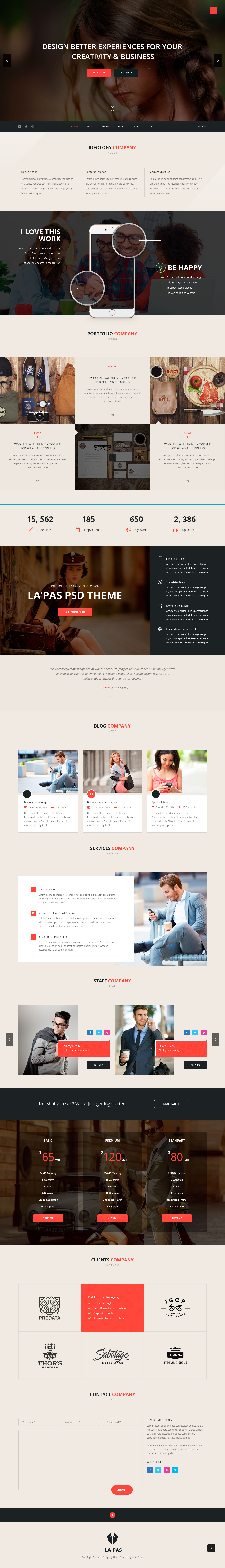 Lapas Responsive WordPress Theme ~ WordPress Business Themes on Creative Market