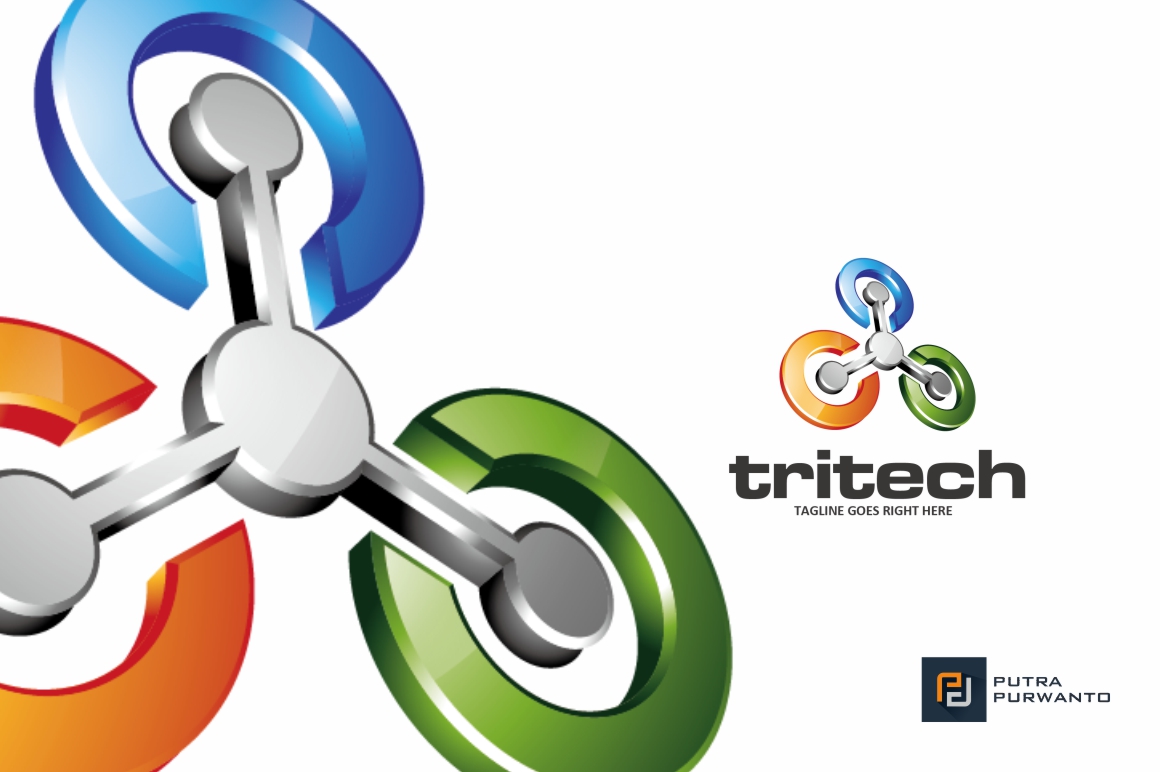 Tritech - Logo Template ~ Logo Templates on Creative Market
