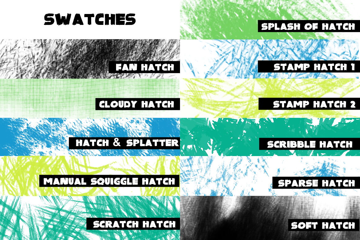 Scratch Hatch Photoshop Brushes ~ Add-Ons on Creative Market