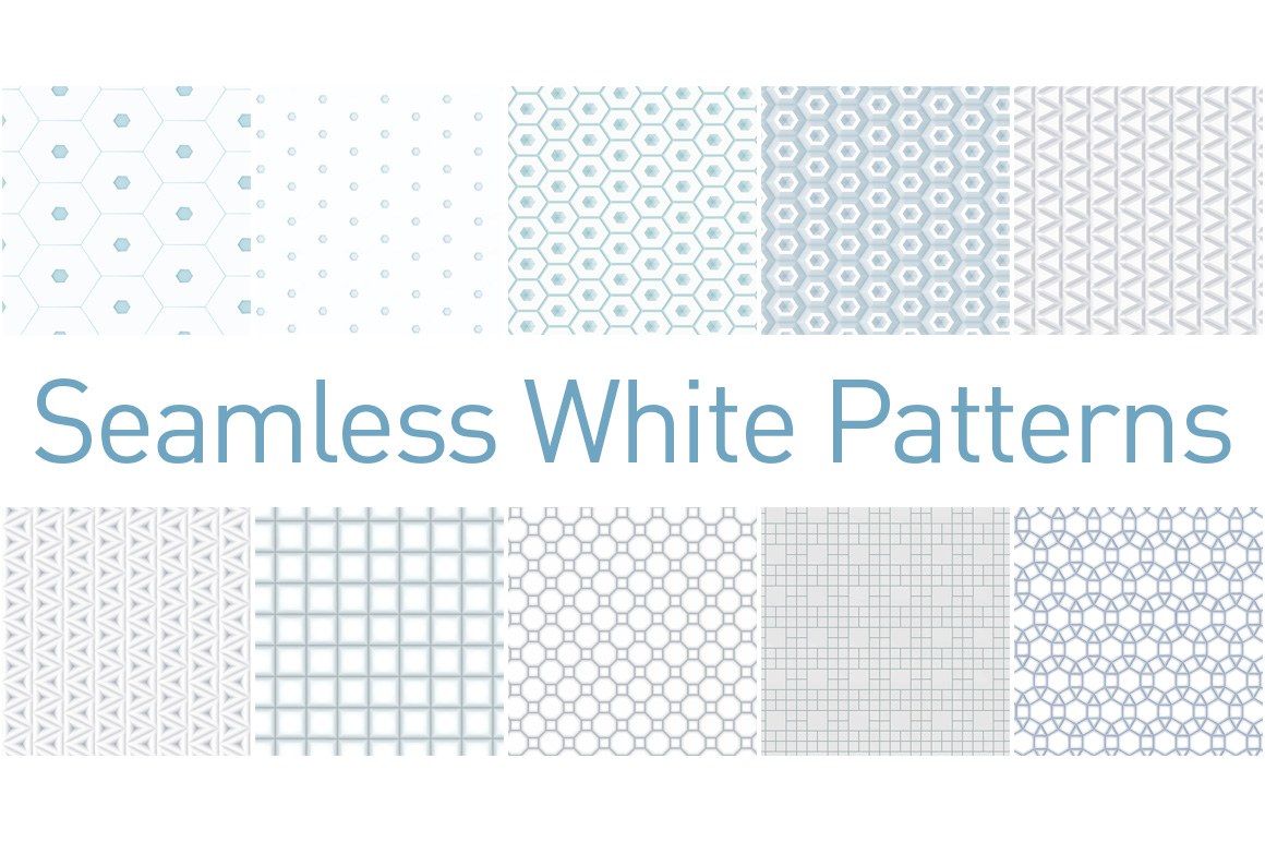 Clean Seamless White Patterns ~ Patterns on Creative Market