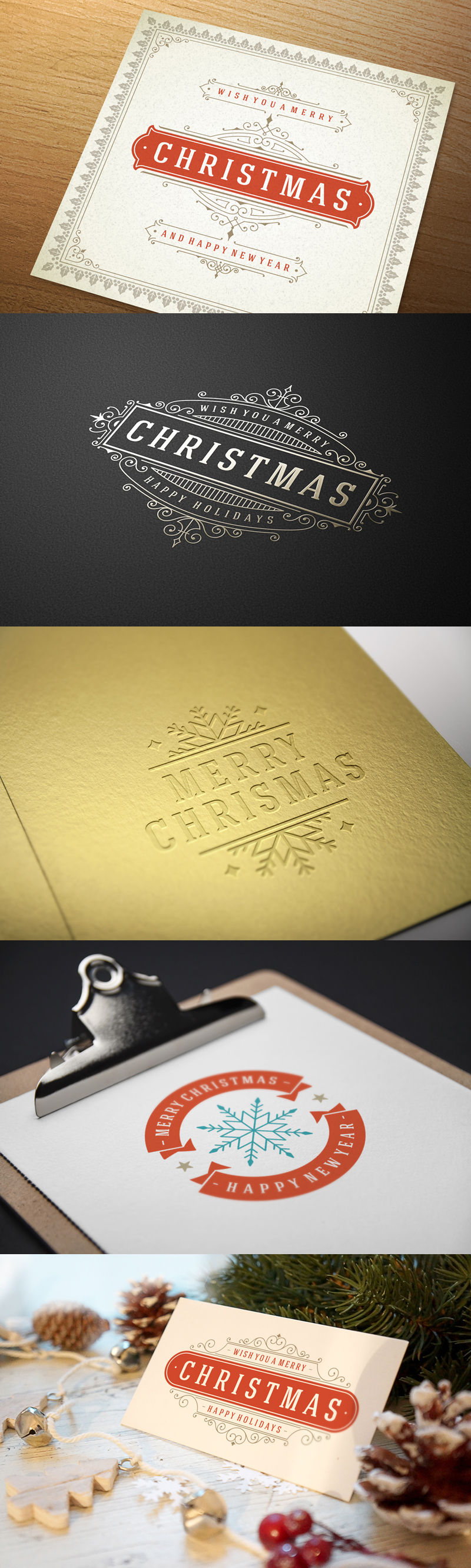 10 Christmas labels and badges ~ Logo Templates on Creative Market