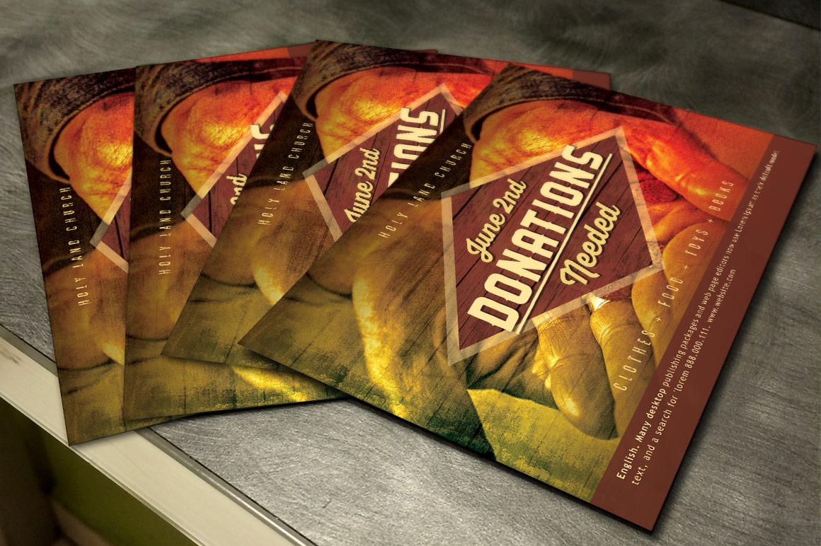 Donation Church Flyer Template ~ Flyer Templates on Creative Market