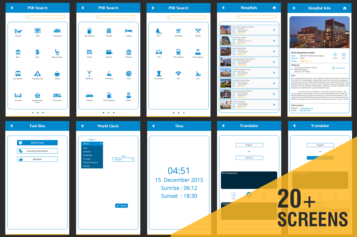 Navigation IOS App Design ~ Web Elements on Creative Market