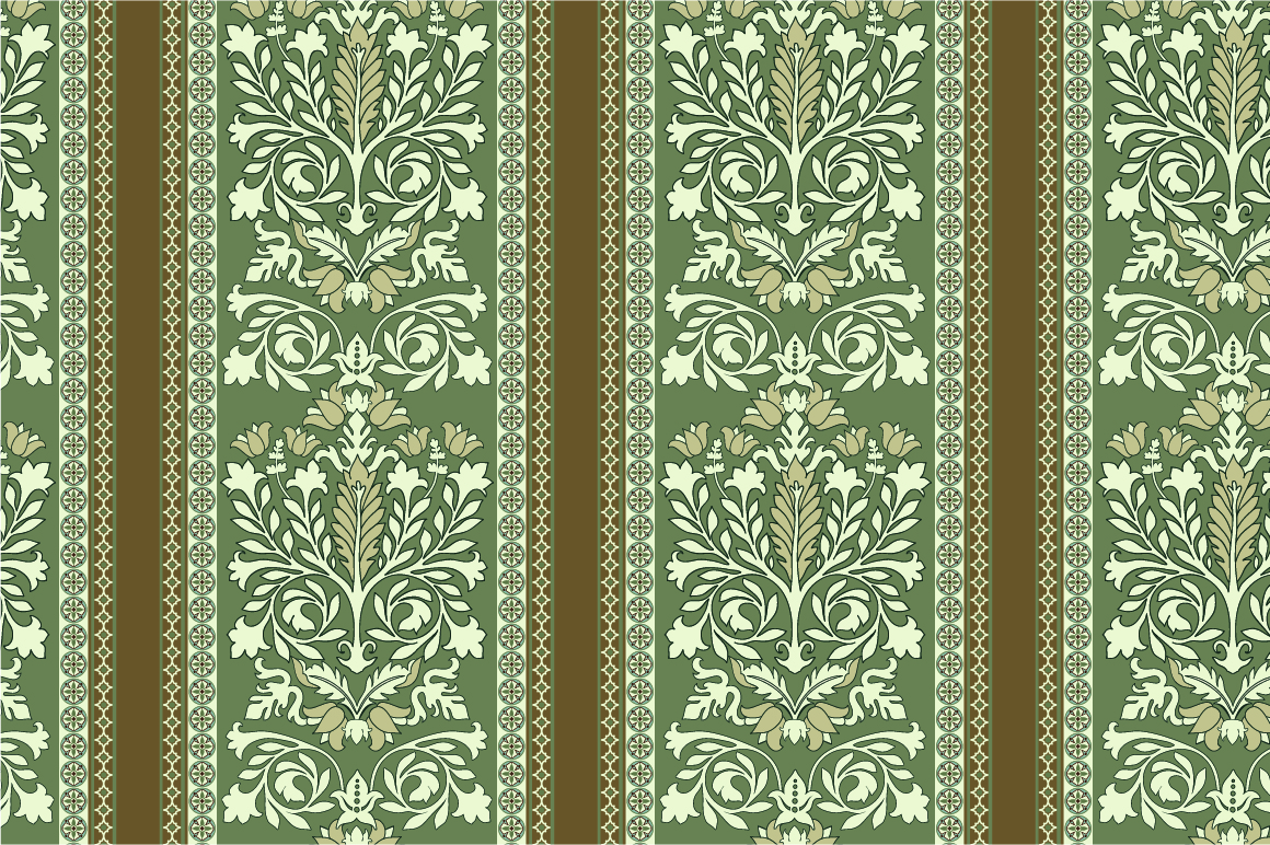 5 Seamless Damask Patterns ~ Textures on Creative Market